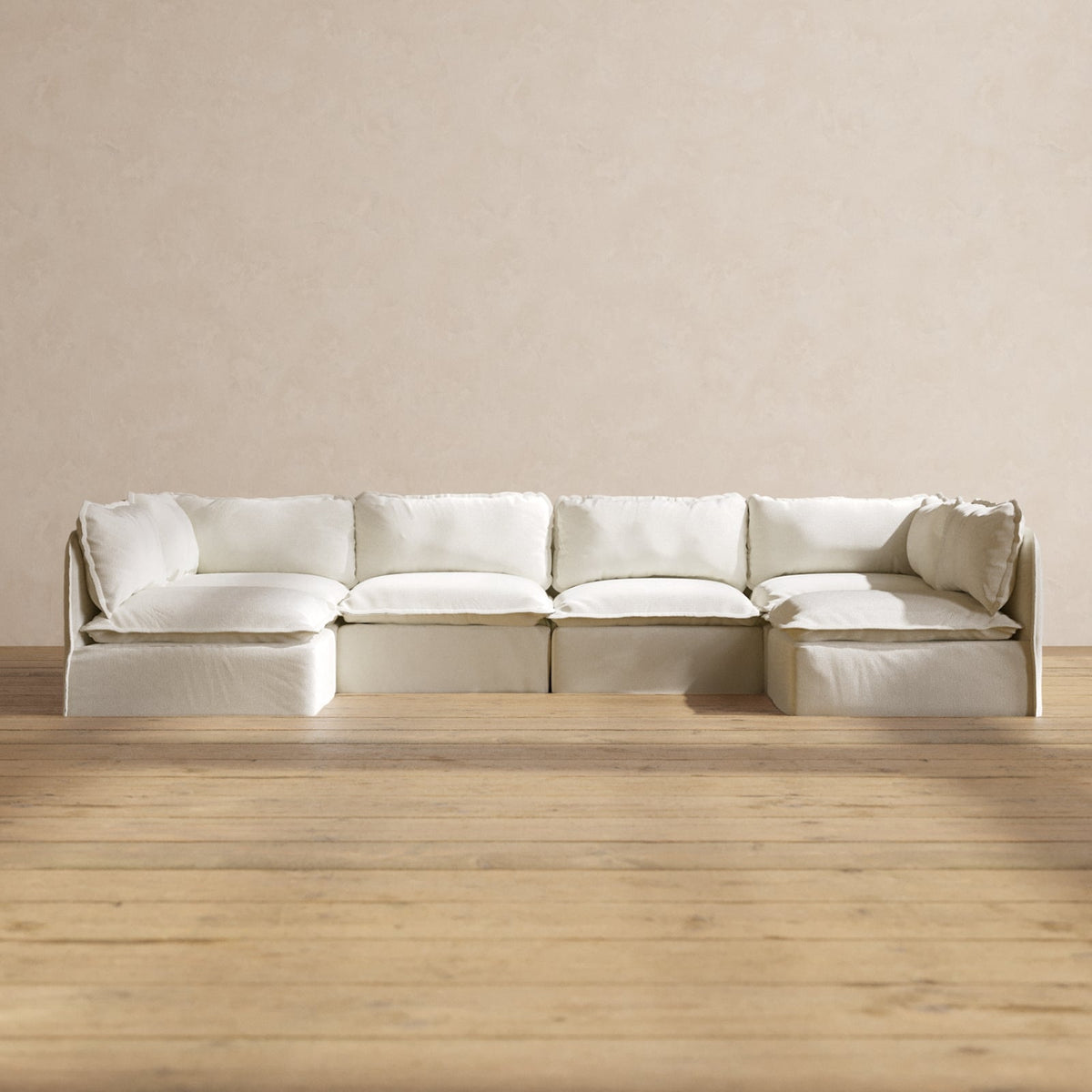 Slipcover Only - Modular Performance 6-Seater Open-Ends U-Sectional | – Anabei