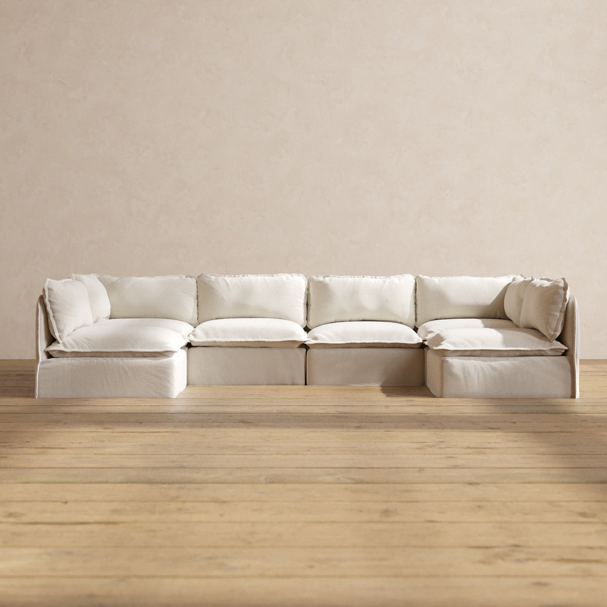 Slipcover Only - Modular Performance 6-Seater Open-Ends U-Sectional | – Anabei