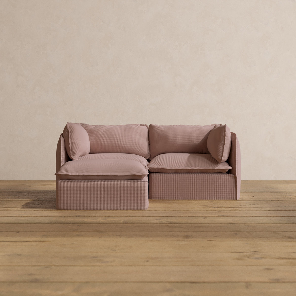 Modular Washable 2-Seater Sectional in Sakura | Memorix+ Seat | Contou – Anabei