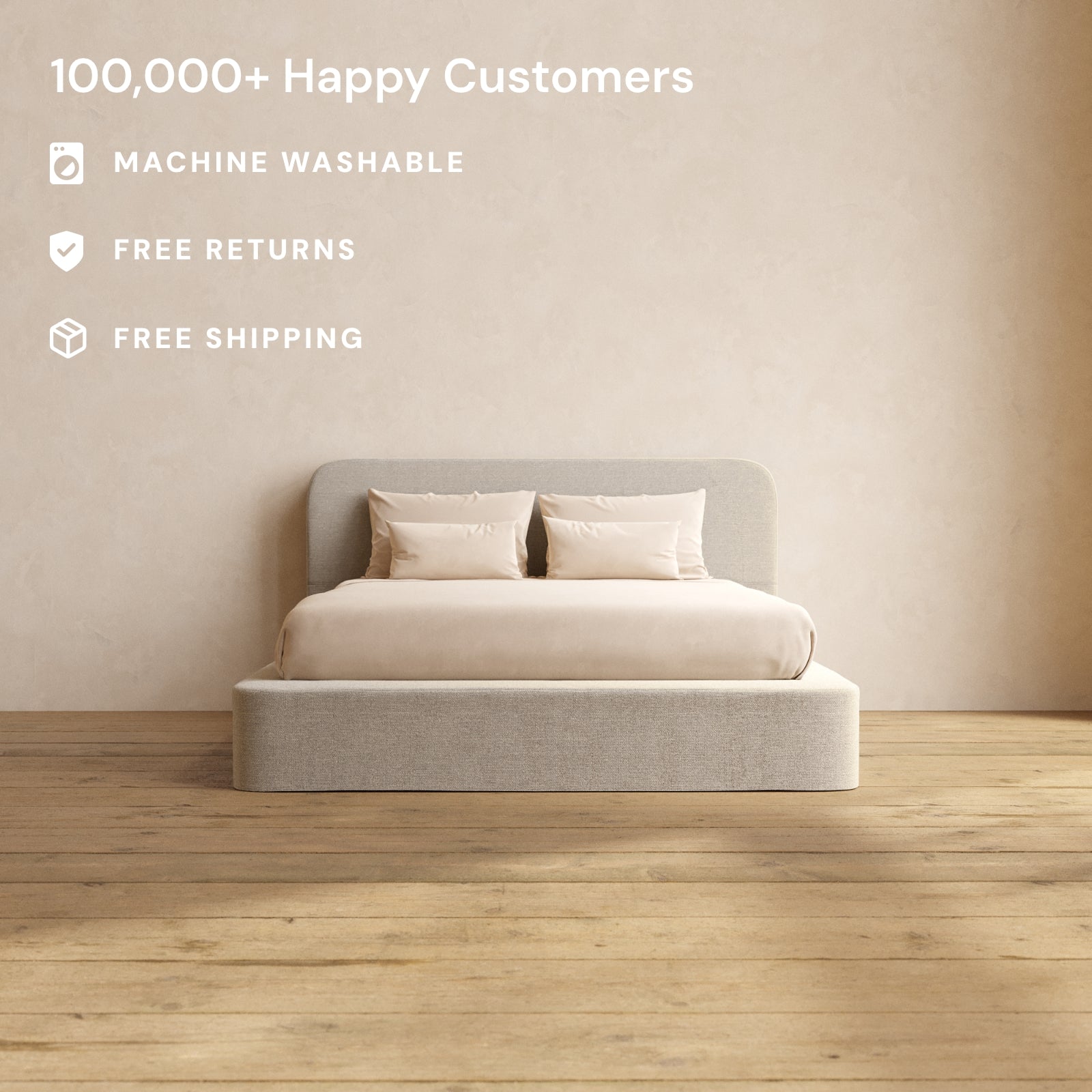 Platform headboard queen store