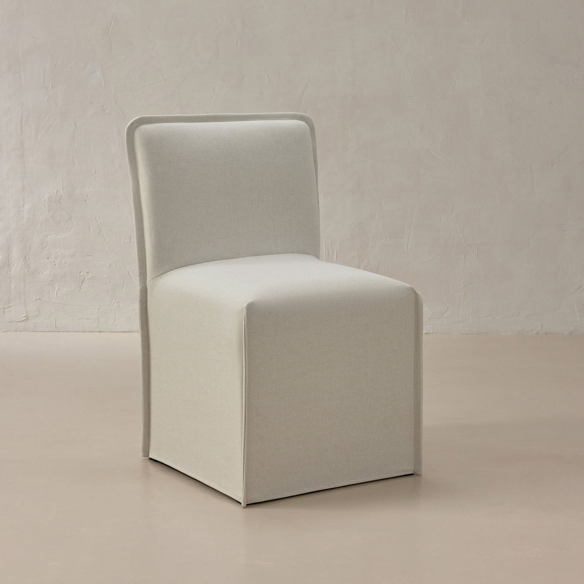 Washable Upholstered Dining Chair | 15” Back Height in Eggshell – Anabei