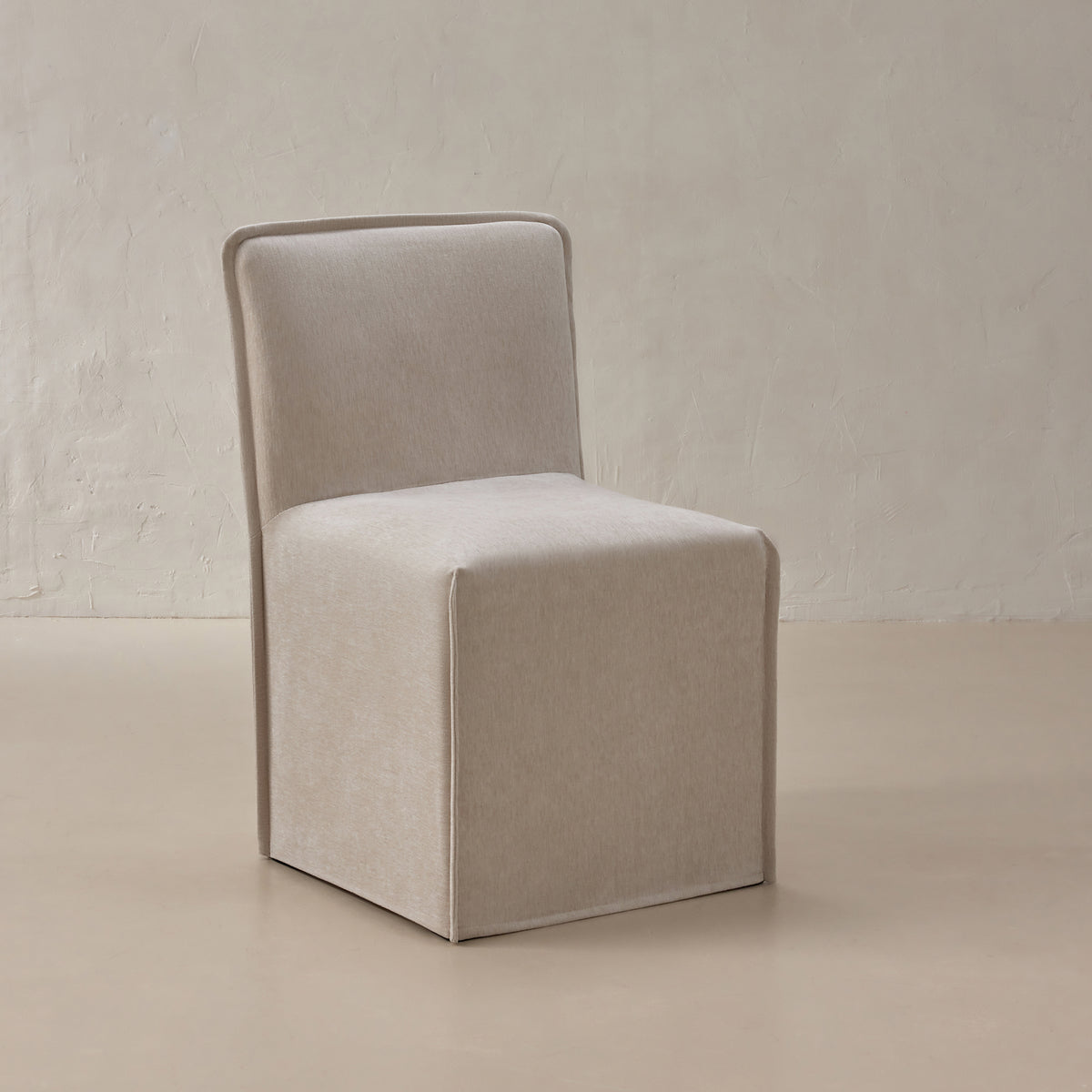 Washable Upholstered Dining Chair | 15" Back Height in Mist – Anabei