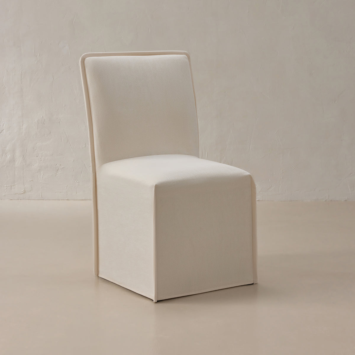 Washable Upholstered Dining Chair | 19” Back Height in Powder – Anabei