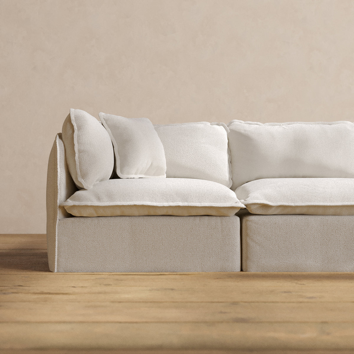 Square Performance Accent Pillow 16 x 16 in Powder – Anabei