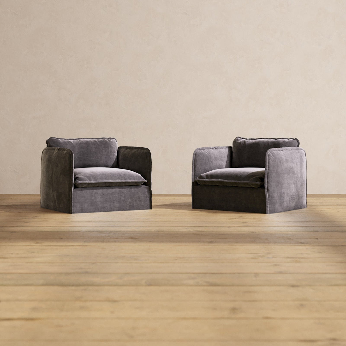 Modular Performance Armchair Set in Cinder | Deluxe Blend – Anabei