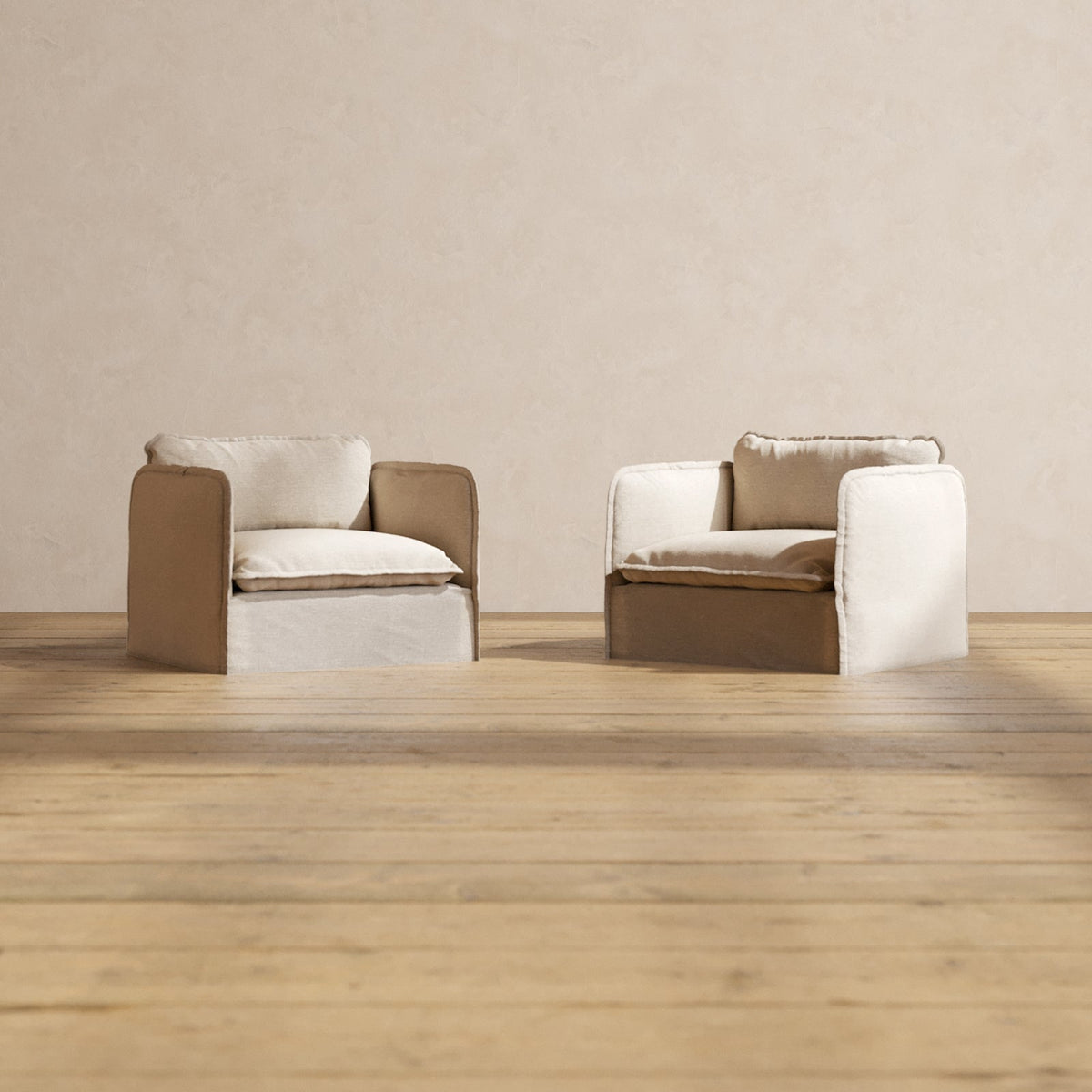 Modular Performance Armchair Set in Oat | Relaxed Blend – Anabei