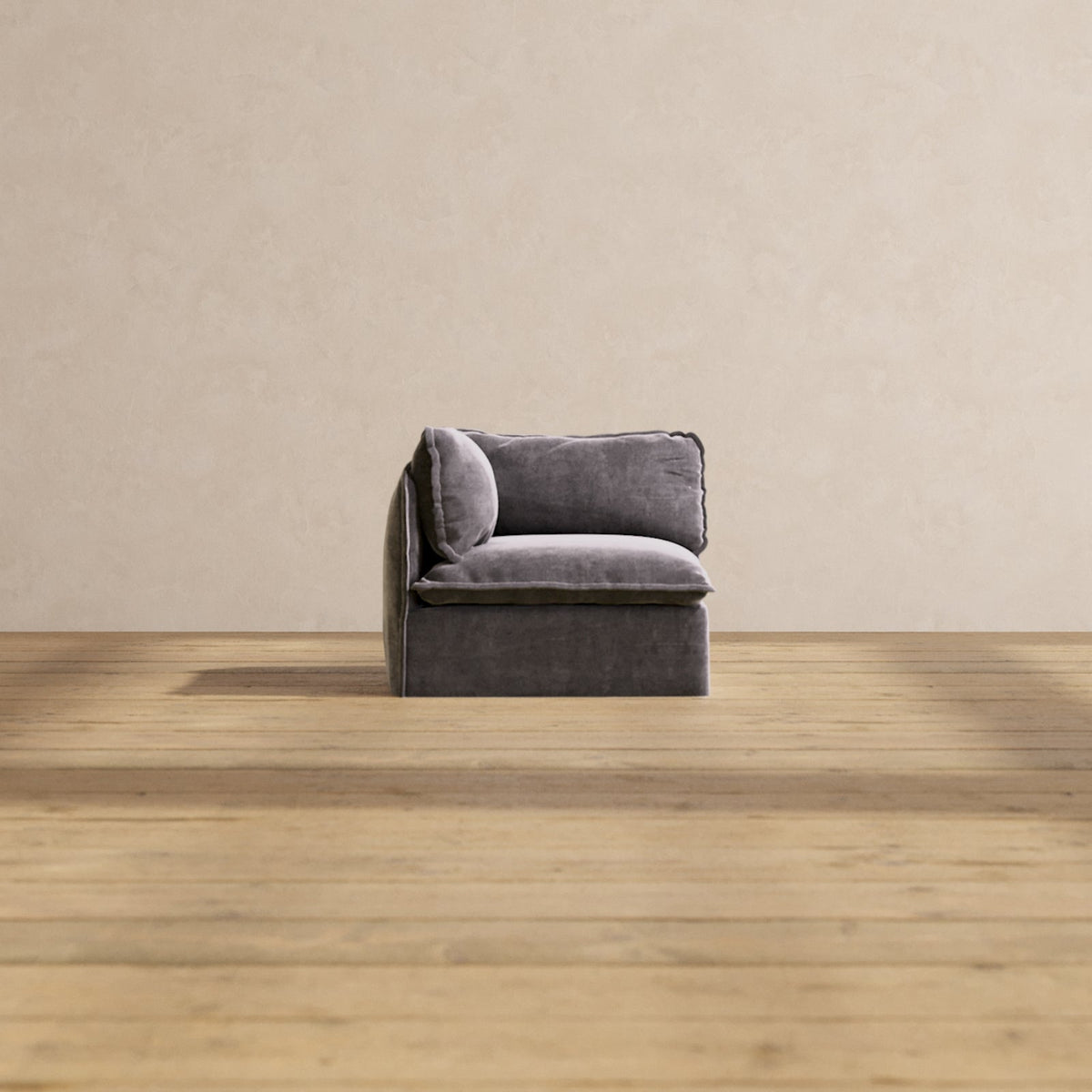 Modular Performance Corner Chair in Cinder | Deluxe Blend – Anabei