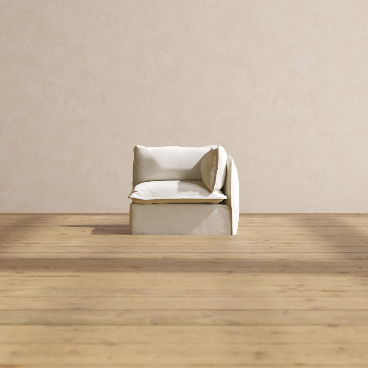 Modular Performance End Chair in Eggshell | Deluxe Blend – Anabei