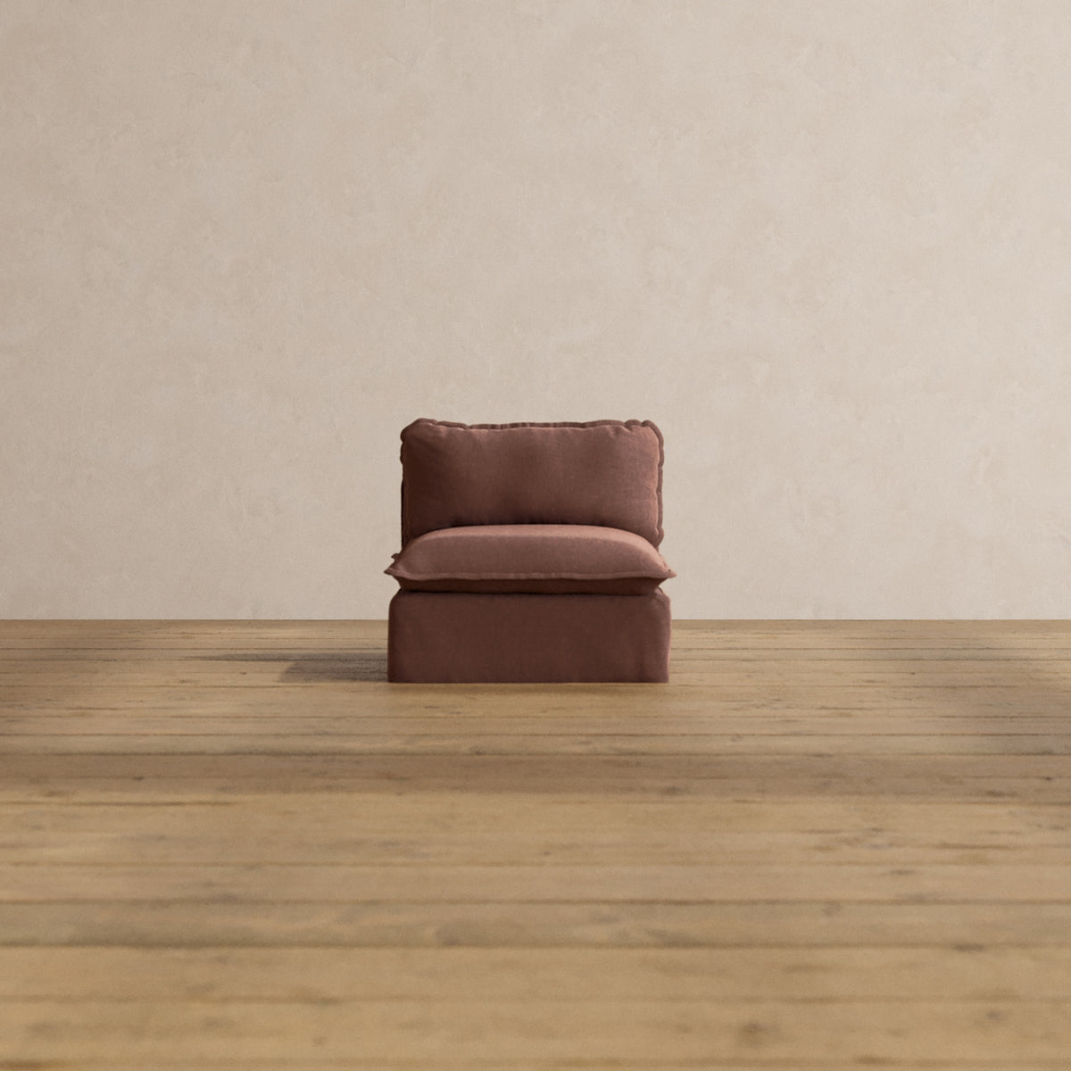 Modular Washable Armless Chair in Chestnut | Deluxe+ Seat | Cloud Pill ...