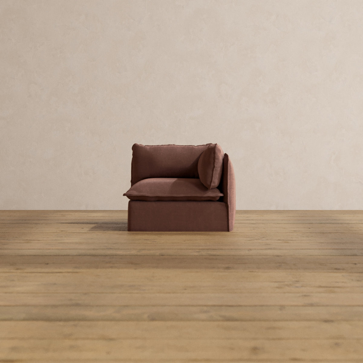 Slipcover Only - Modular Washable End Chair - Right in Chestnut – Anabei