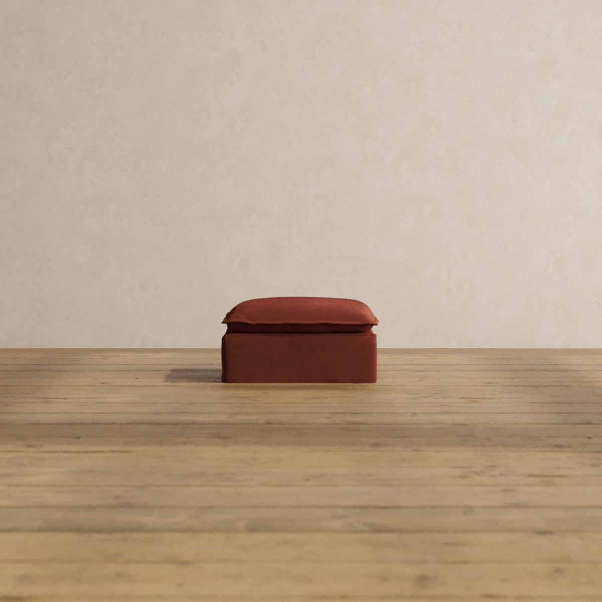 Modular Washable Ottoman in Rust | Deluxe+ Seat – Anabei